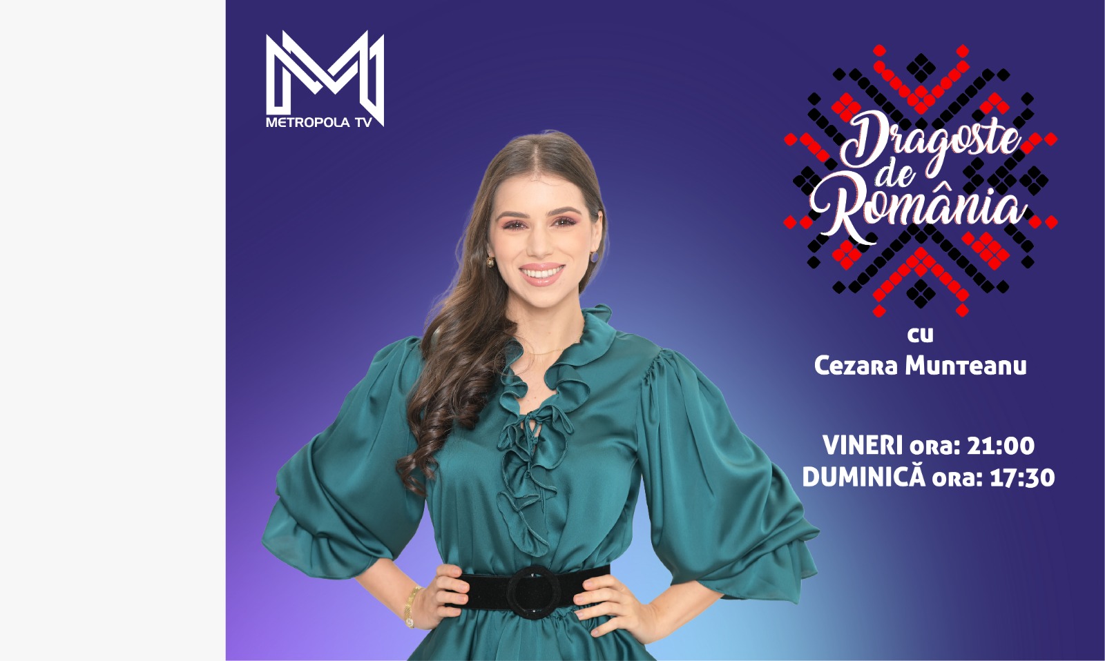Cezara Munteanu anunță un nou sezon „Dragoste de România”, în fiecare vineri și duminică la ...