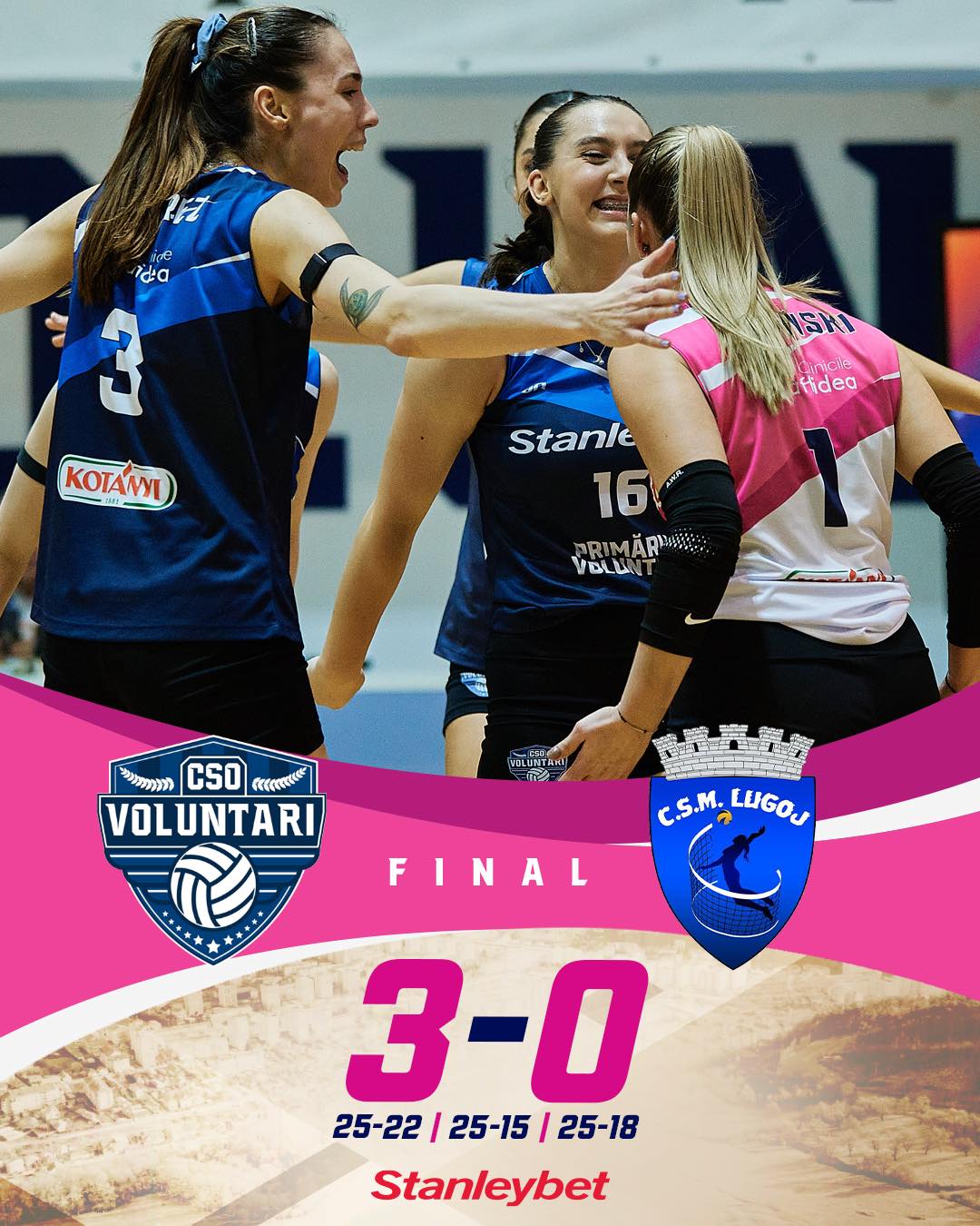 CSO Voluntari, în finala Cupei României la volei feminin - Metropola TV