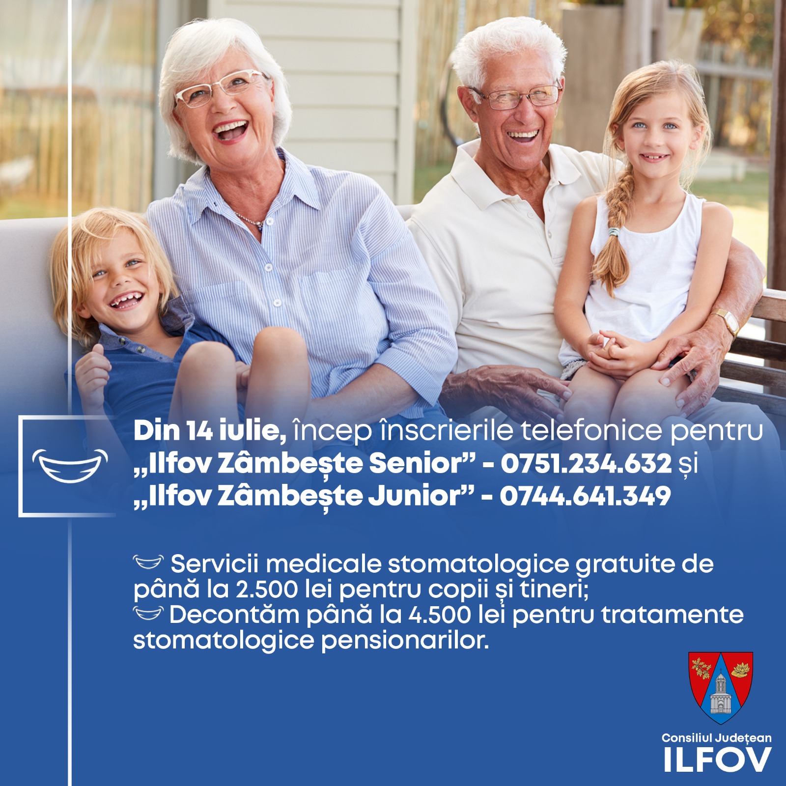 Locurile disponibile în programul „Ilfov zâmbește” se ocupă rapid ...