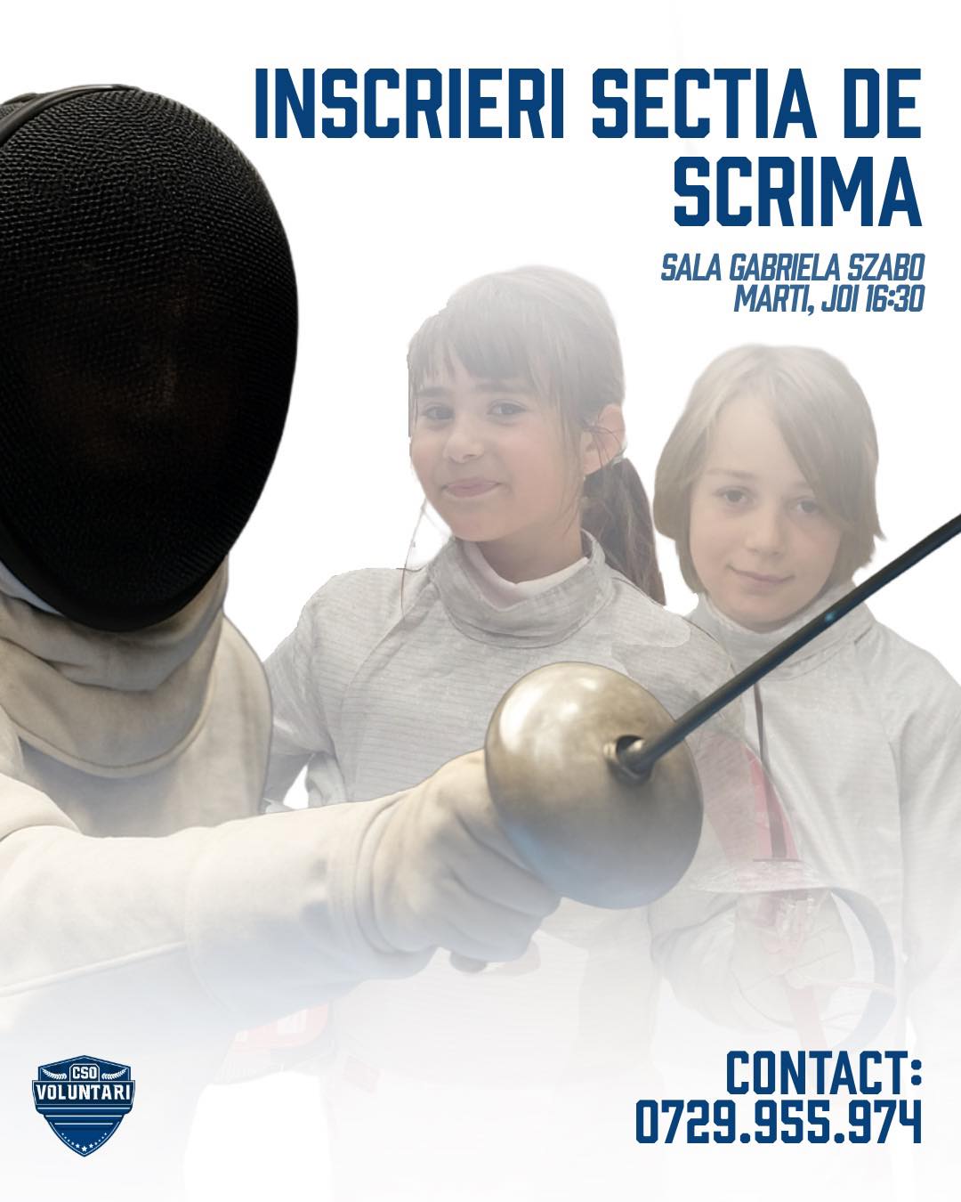 Secția de scrimă a CSO Voluntari face înscrieri. Vrei să fii campionul ...