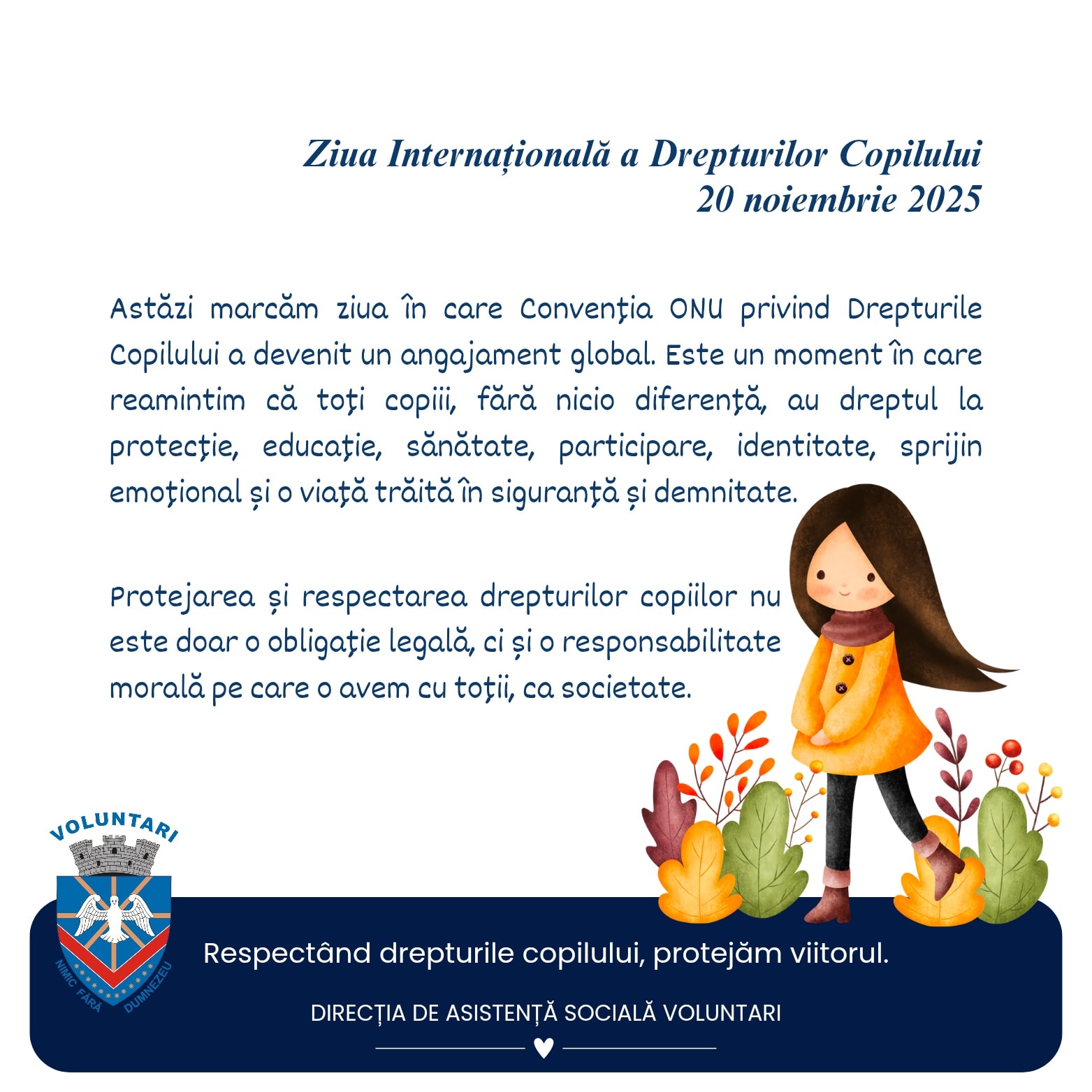 Respectarea drepturilor copilului, o prioritate pentru comunitatea din ...