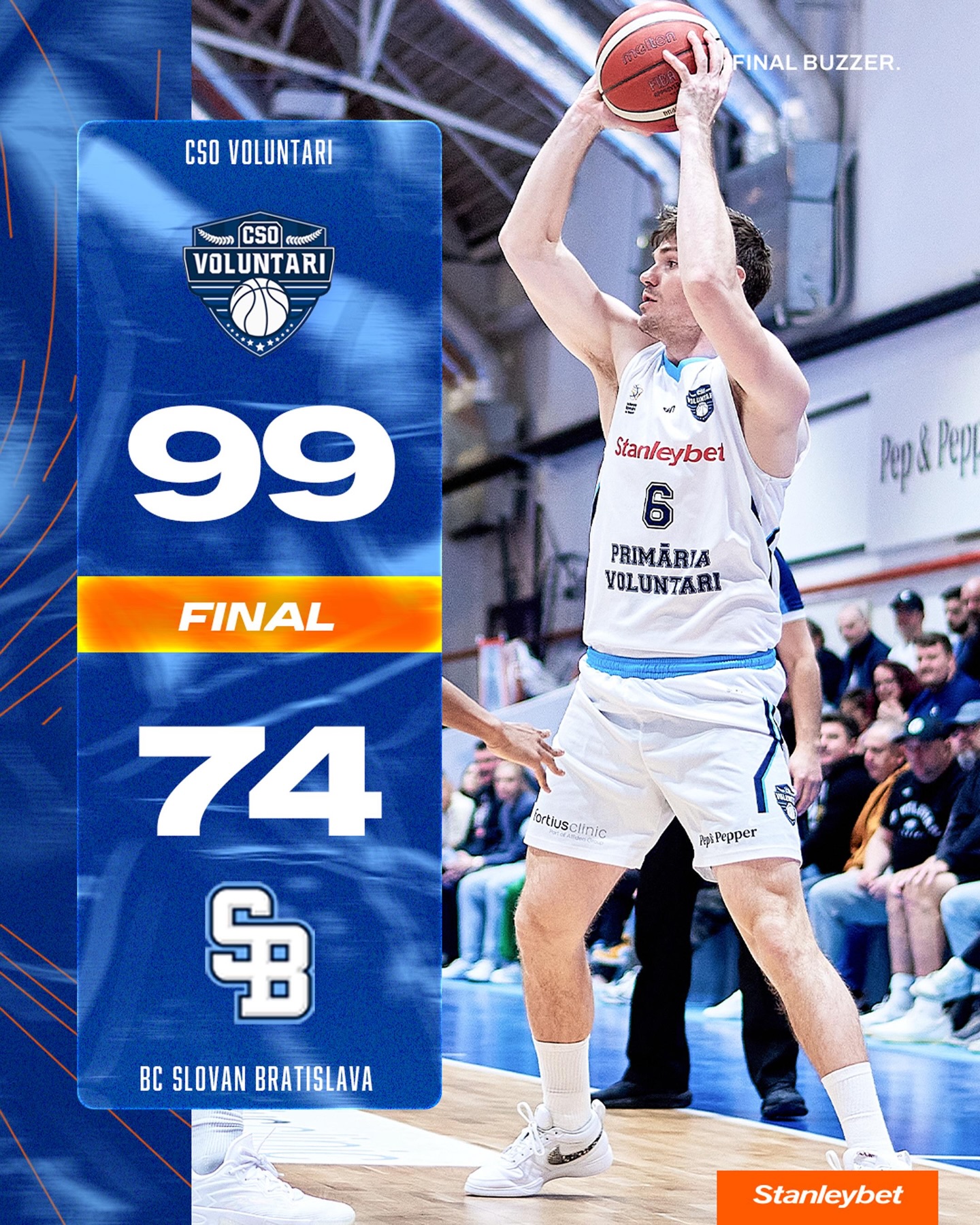 Victorie clară cu Slovan Bratislava și calificare în sferturile ENBL ...